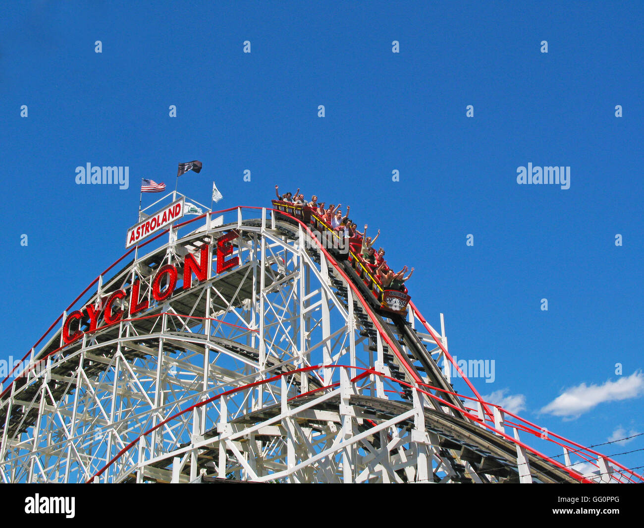 Cyclone roller coaster Coney Island Brooklyn NY Stock Photo - Alamy