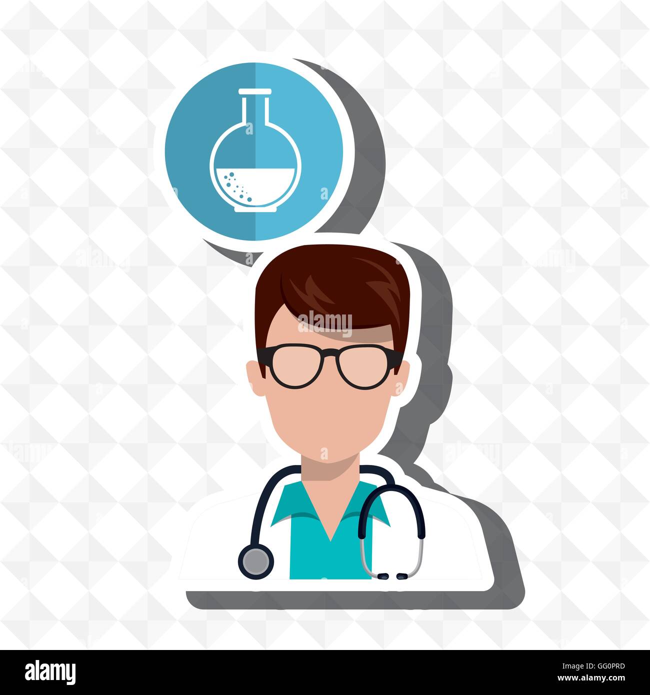 doctor stethoscope glass bubble Stock Vector Image & Art - Alamy