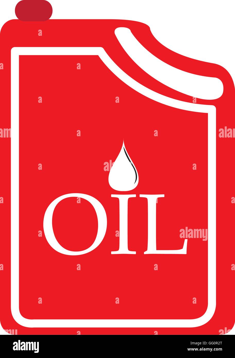 Isolated oil gallon on a white background Stock Vector Image & Art - Alamy