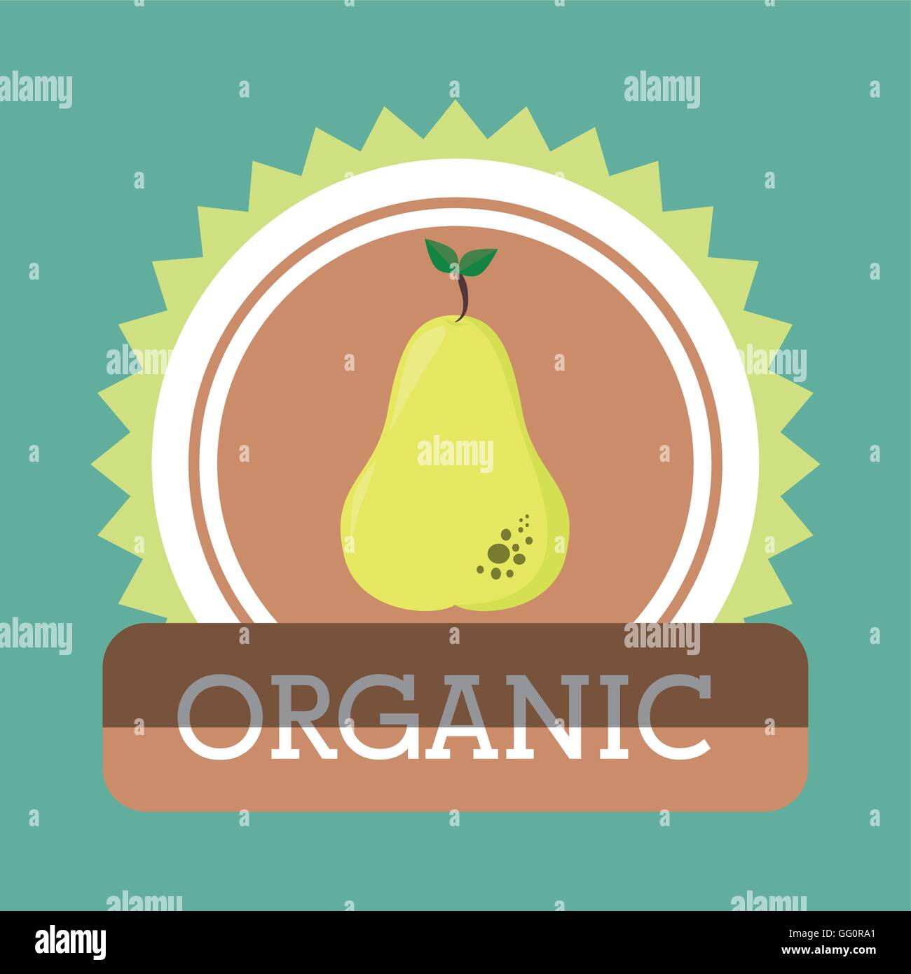 organic food fruit icon Stock Vector Image & Art - Alamy