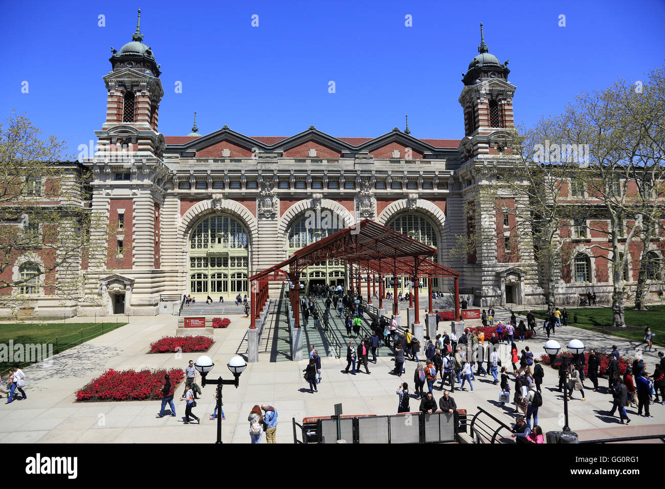 Historic Ellis Island Immigration Station nowadays housed Ellis Island ...