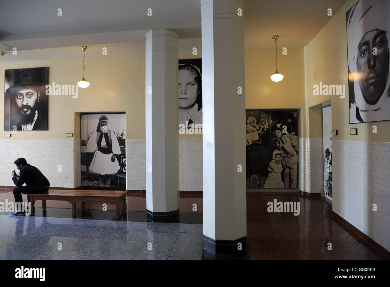 Exhibition of immigration history of USA inside of Ellis Island ...