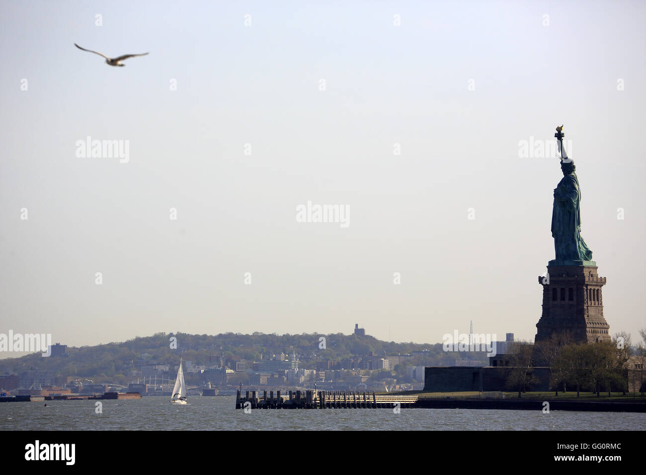 The view of Statue of Liberty.New York City,USA Stock Photo - Alamy