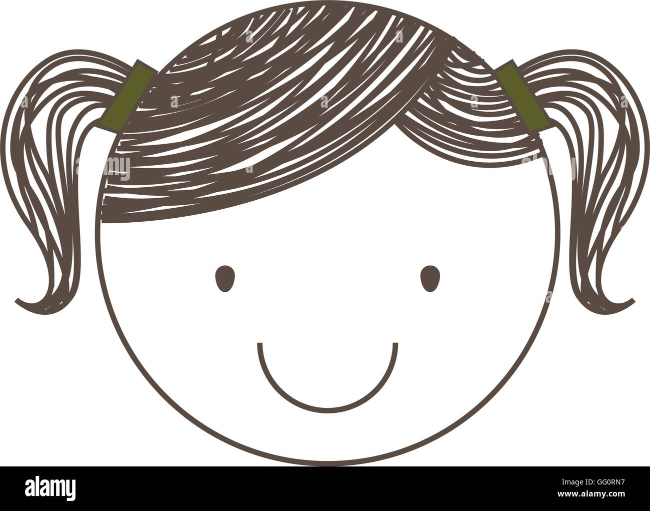 little girl cute icon Stock Vector Image & Art - Alamy