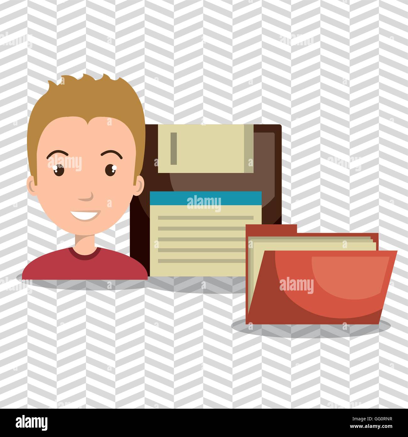 person floppy files system Stock Vector Image & Art - Alamy