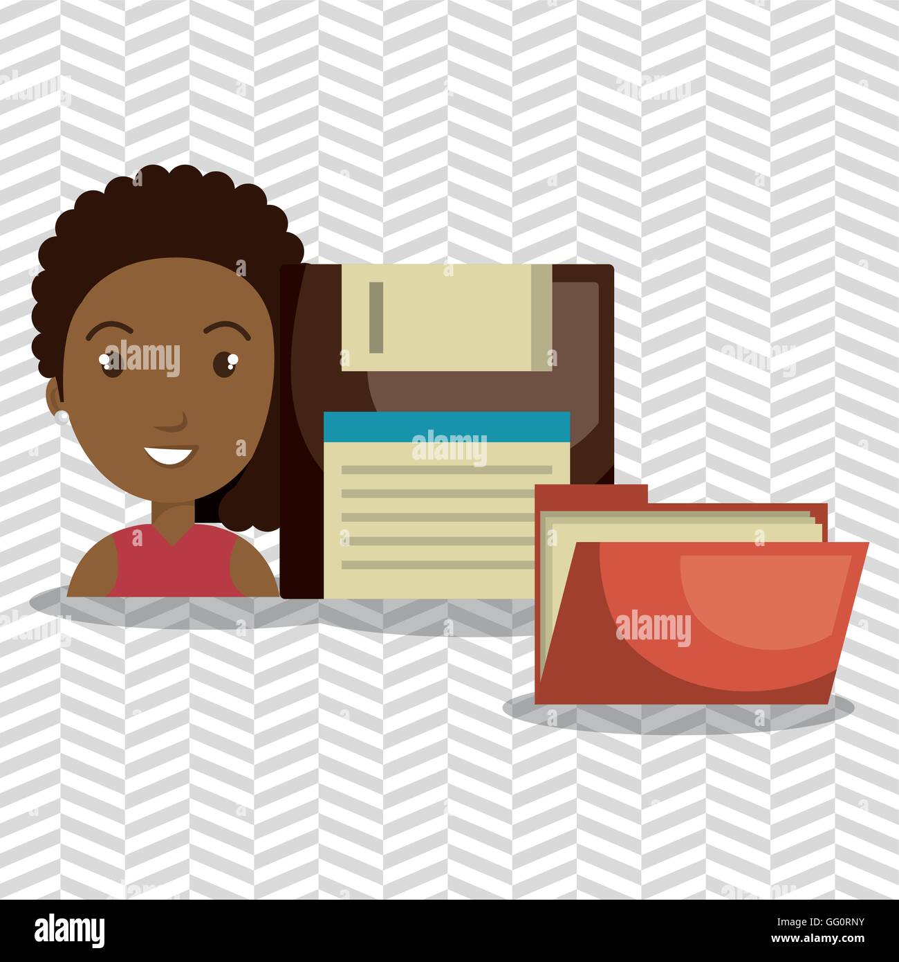 person floppy files system Stock Vector Image & Art - Alamy