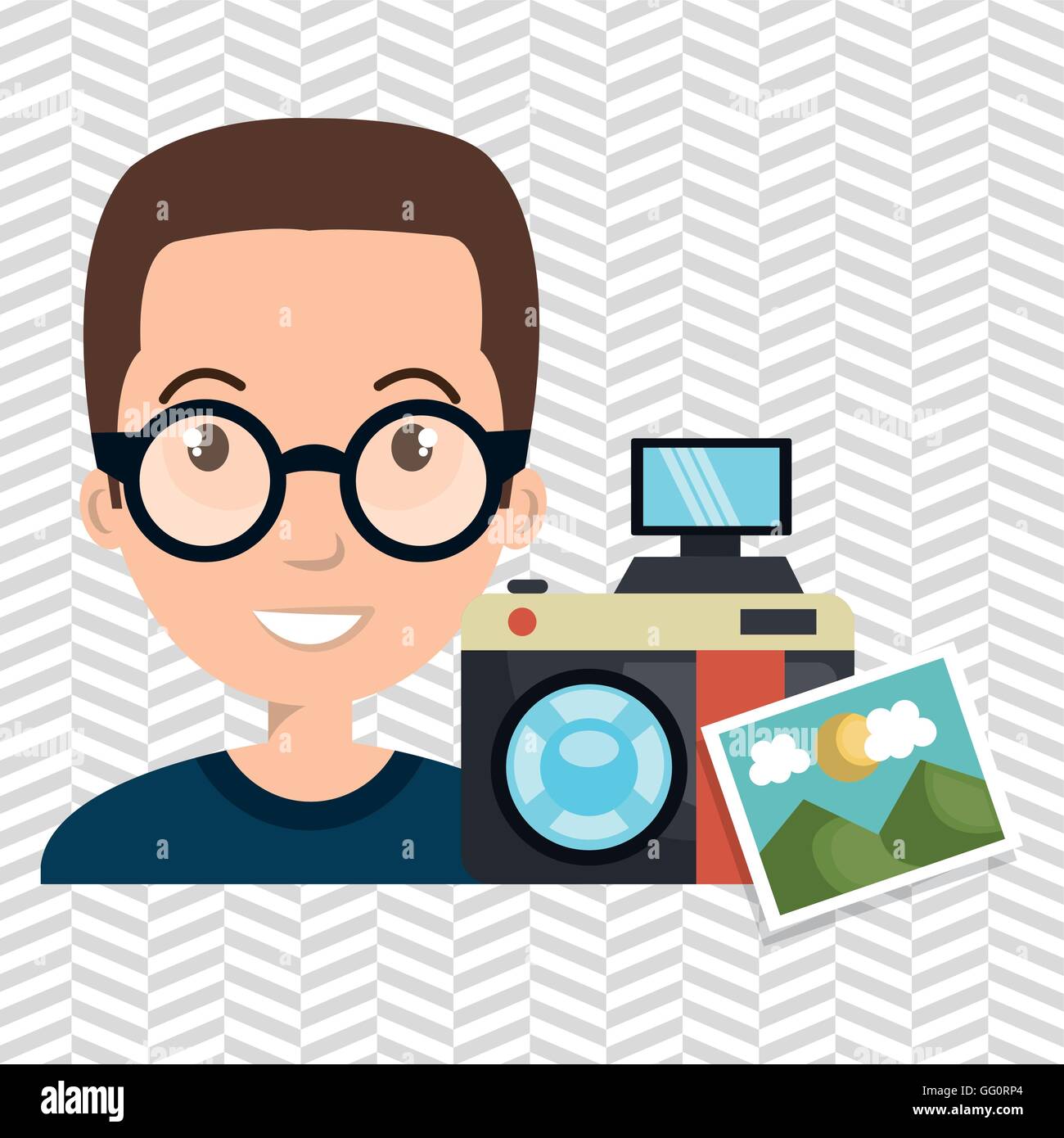 man photo camera graphic Stock Vector Image & Art - Alamy