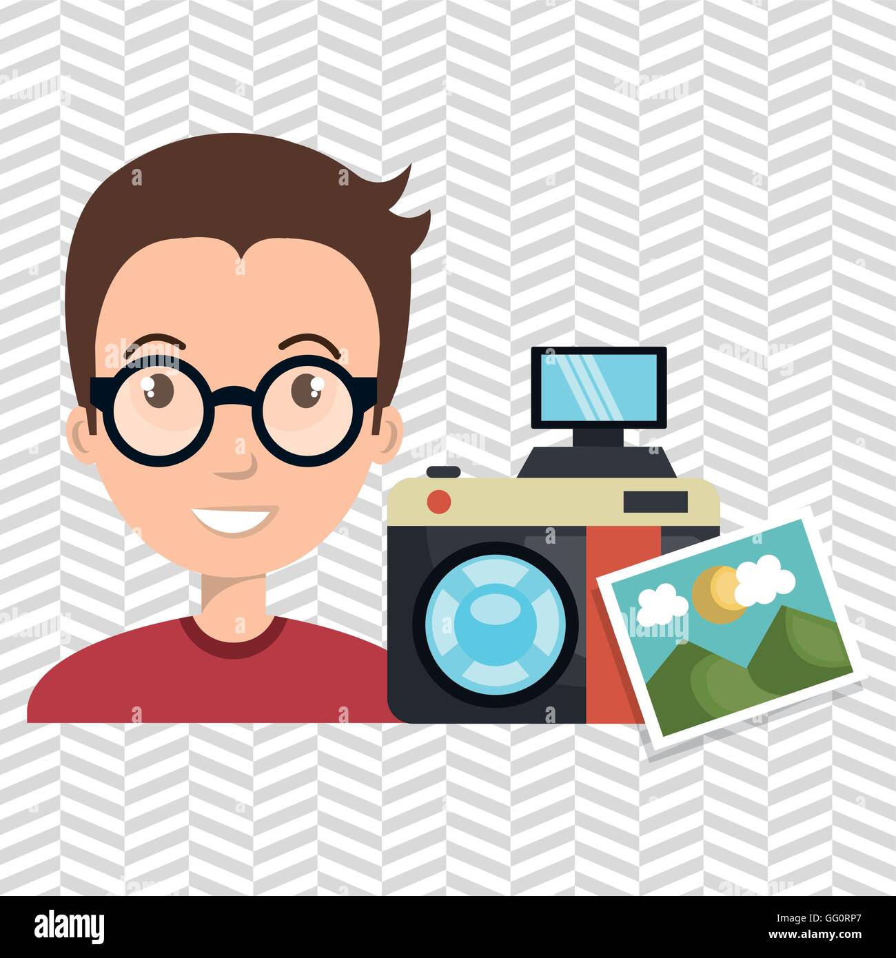 man photo camera graphic Stock Vector Image & Art - Alamy