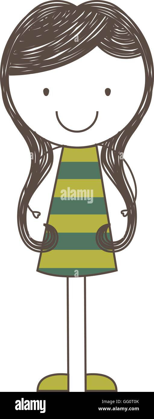 little girl cute icon Stock Vector Image & Art - Alamy