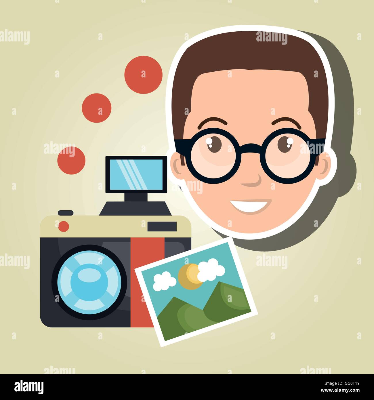 man photo camera graphic Stock Vector Image & Art - Alamy