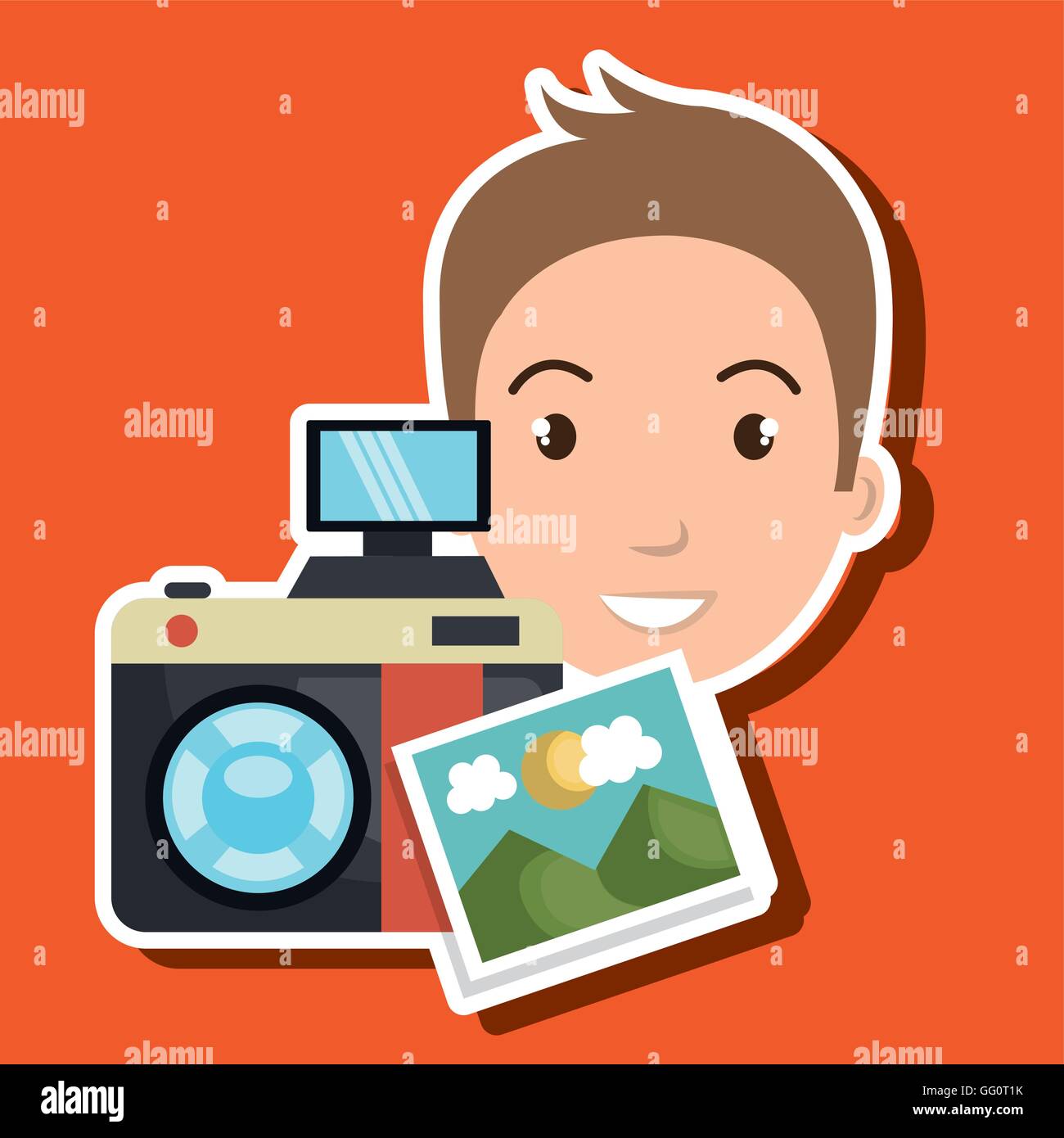 man photo camera graphic Stock Vector Image & Art - Alamy