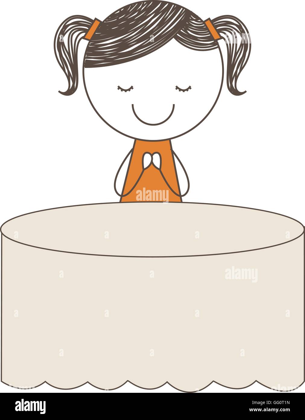 little girl cute icon Stock Vector Image & Art - Alamy