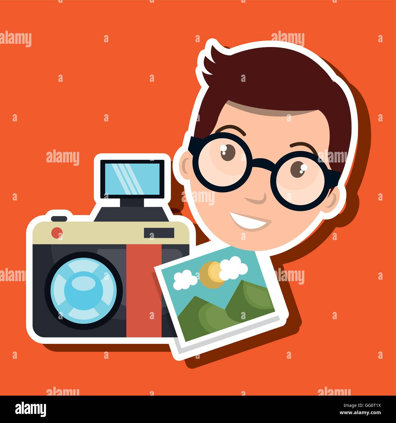 man photo camera graphic Stock Vector Image & Art - Alamy