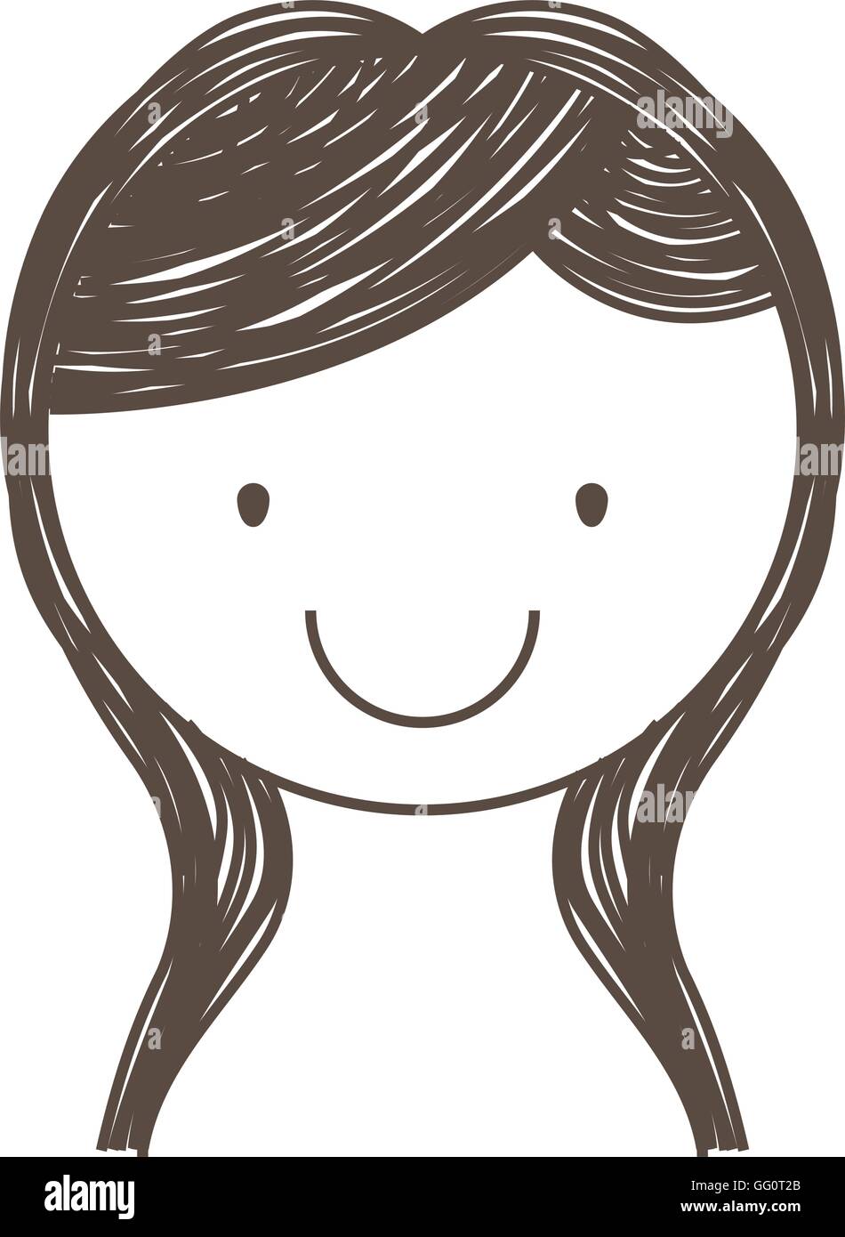 little girl cute icon Stock Vector Image & Art - Alamy