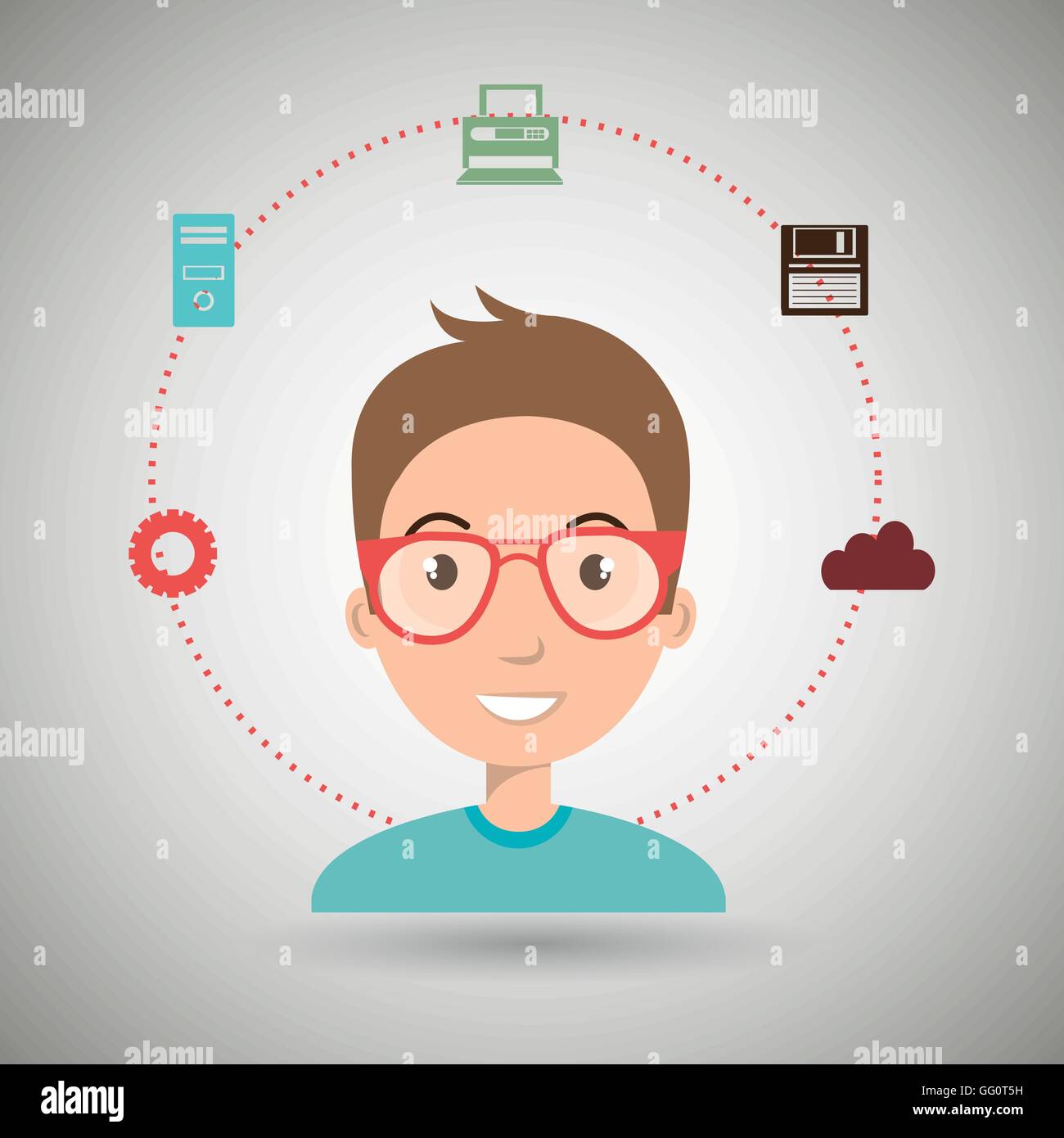 character system connection symbol Stock Vector Image & Art - Alamy