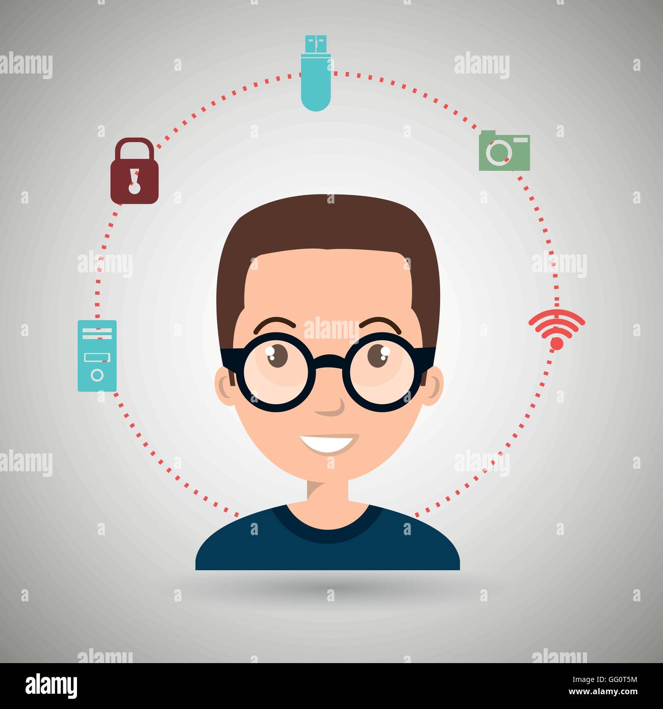 character system connection symbol Stock Vector Image & Art - Alamy