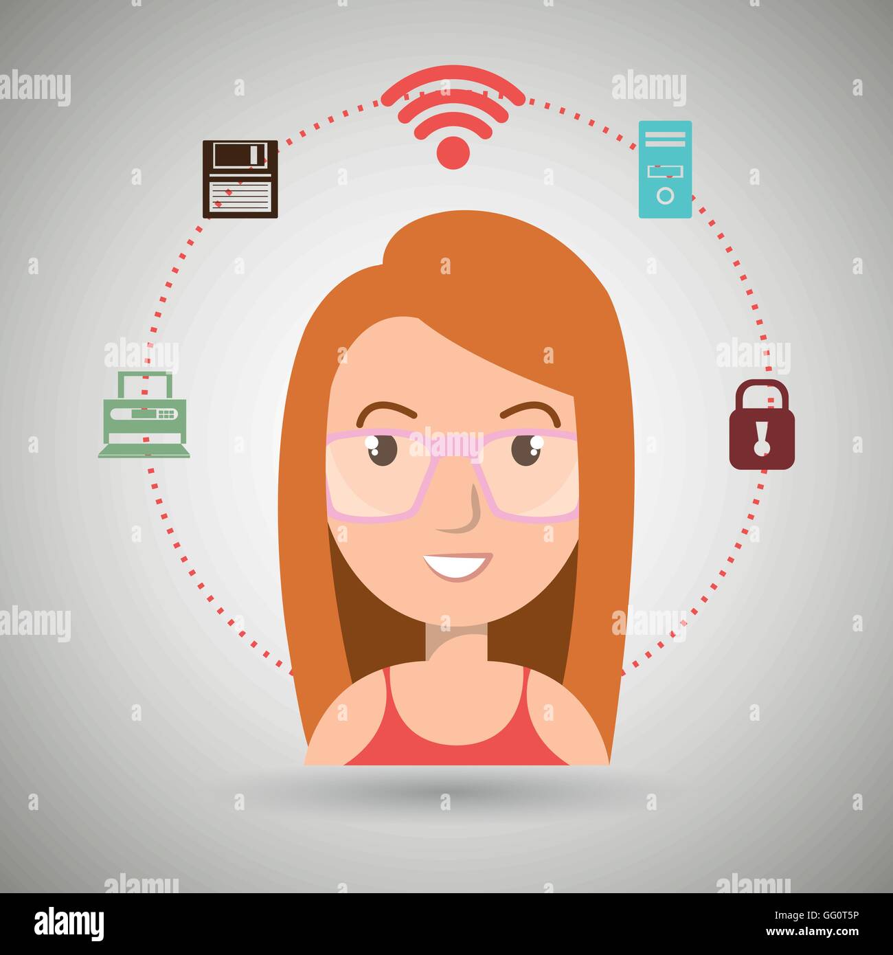 character system connection symbol Stock Vector Image & Art - Alamy