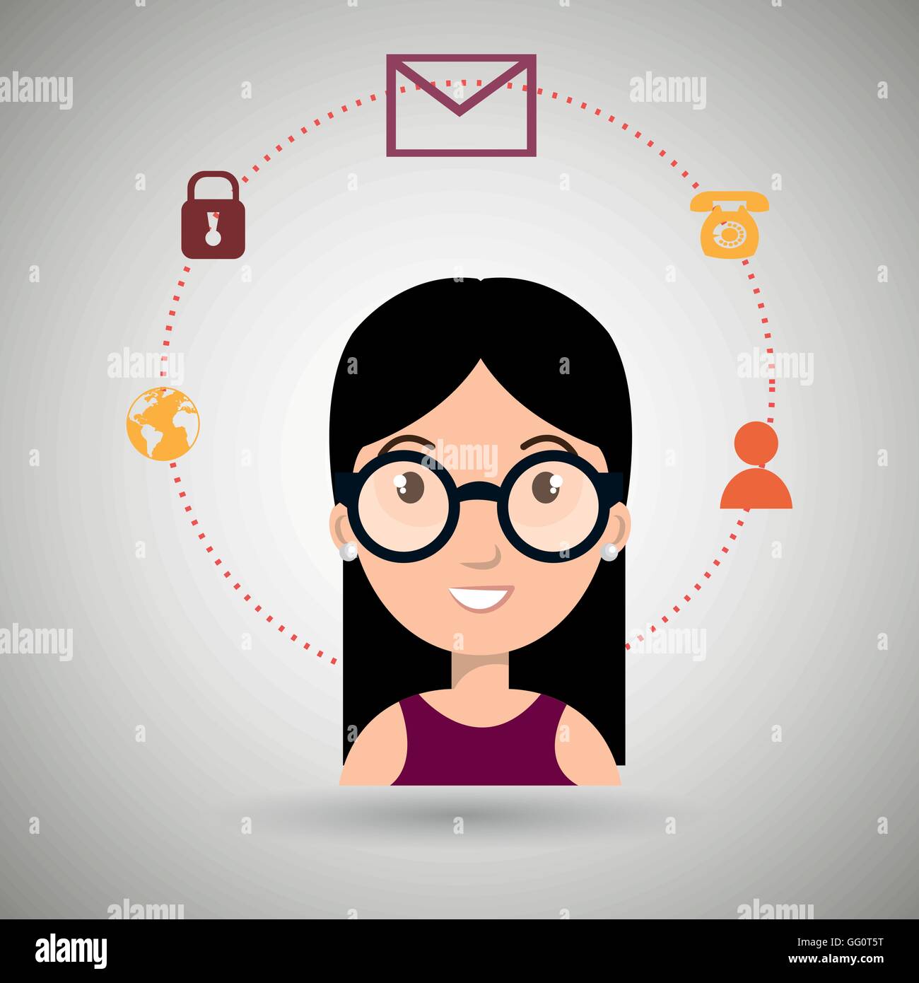 character system connection symbol Stock Vector Image & Art - Alamy