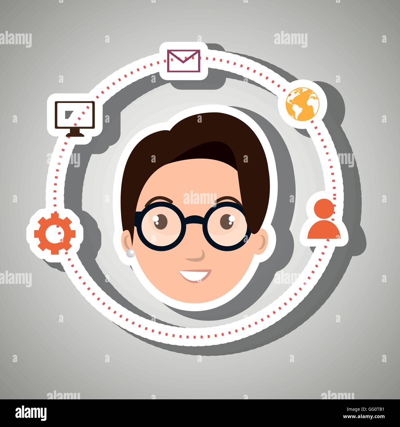 character system connection symbol Stock Vector Image & Art - Alamy