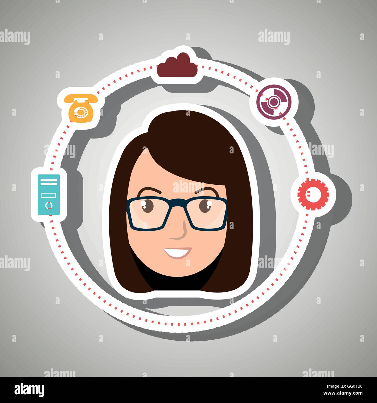 character system connection symbol Stock Vector Image & Art - Alamy