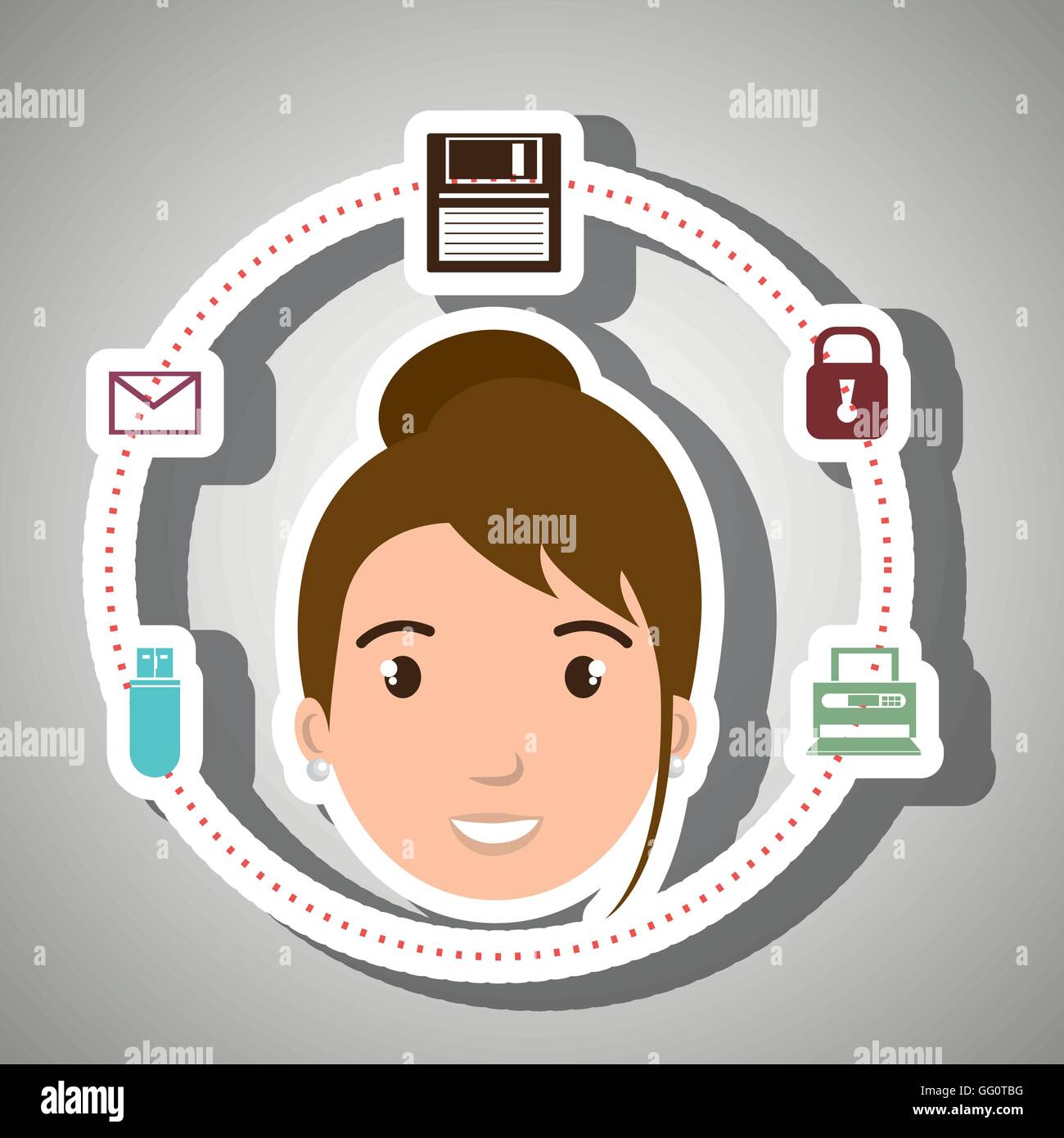 character system connection symbol Stock Vector Image & Art - Alamy