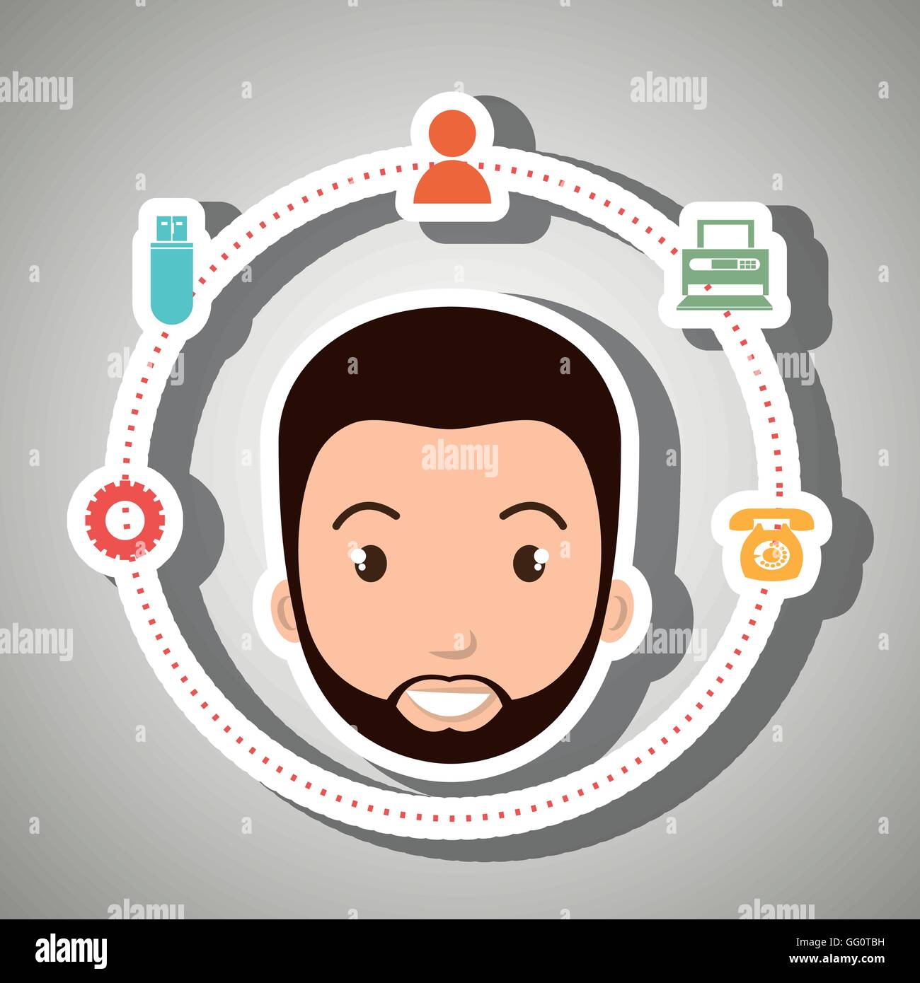 character system connection symbol Stock Vector Image & Art - Alamy