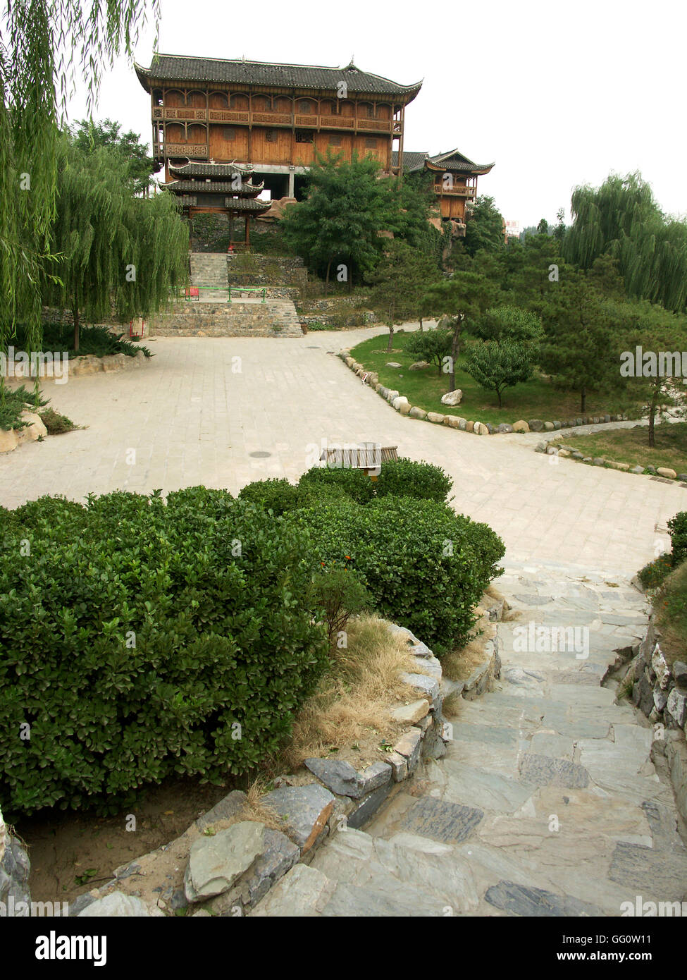 Pathway to Woman Kingdom in the Chinese Ethnic Culture Park. Beijing ...