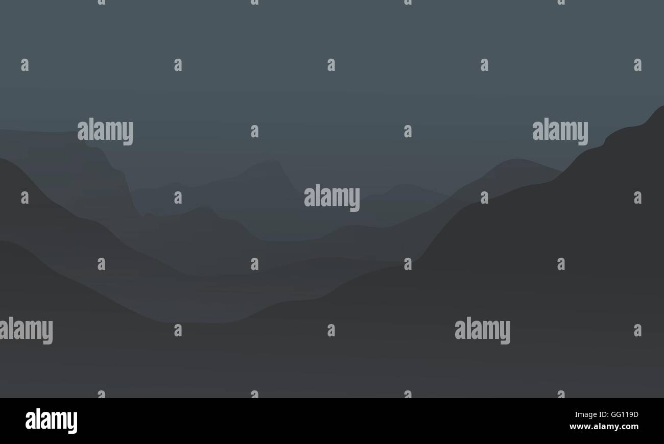 Silhouette of hill on gray backgrounds Stock Vector Image & Art - Alamy