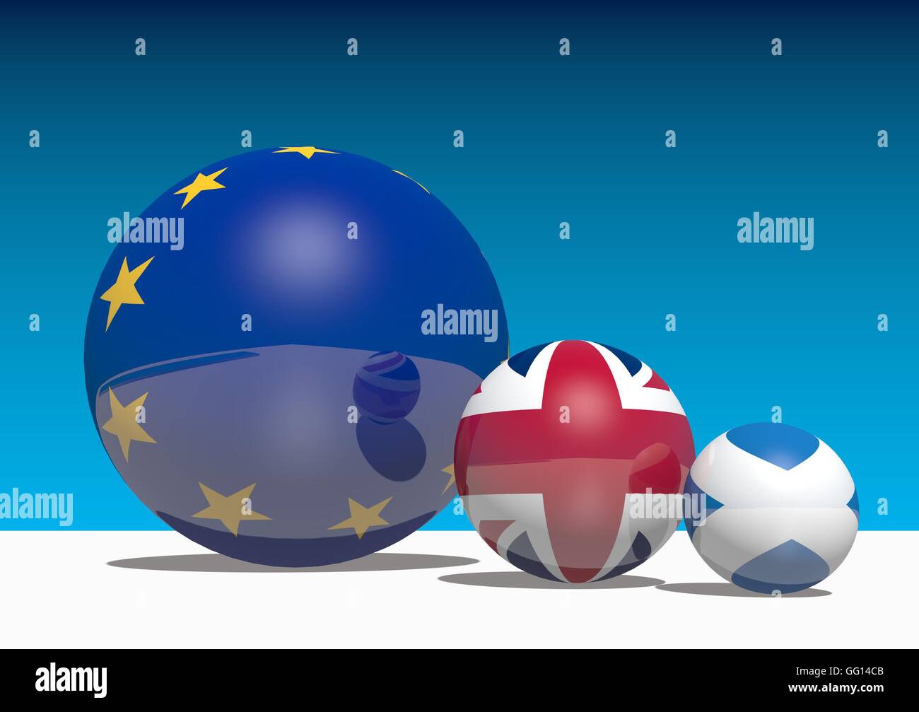 Great Britain and European Union relationships Stock Photo - Alamy