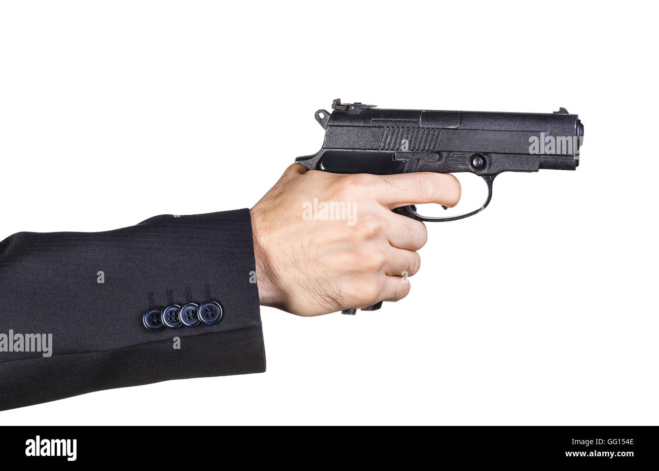Black metal gun hi-res stock photography and images - Alamy