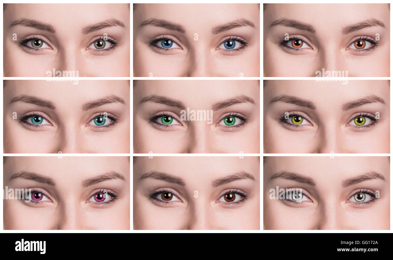 Blue eyes close up woman hi-res stock photography and images - Alamy