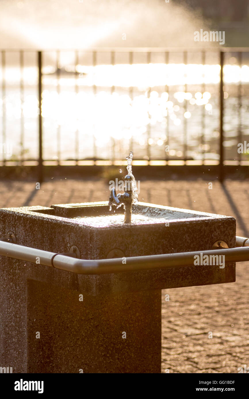 Drinking Water Fountains For Parks Public drinking fountain in the park ...