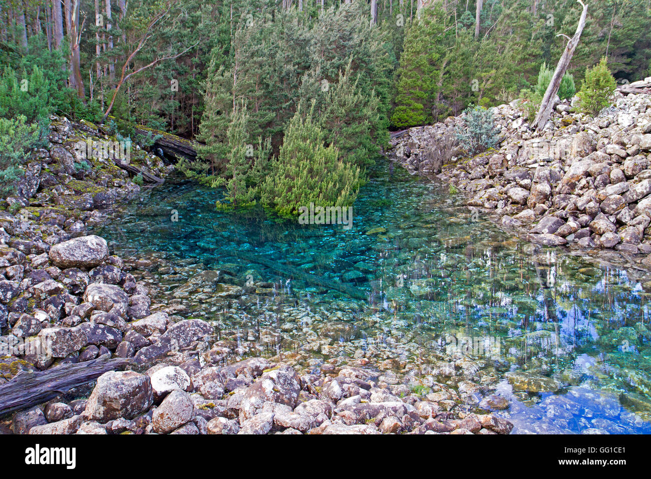 Disappearing Tarn on kunanyi/Mt Wellington Stock Photo - Alamy