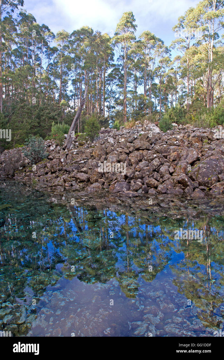 Disappearing Tarn on kunanyi/Mt Wellington Stock Photo - Alamy