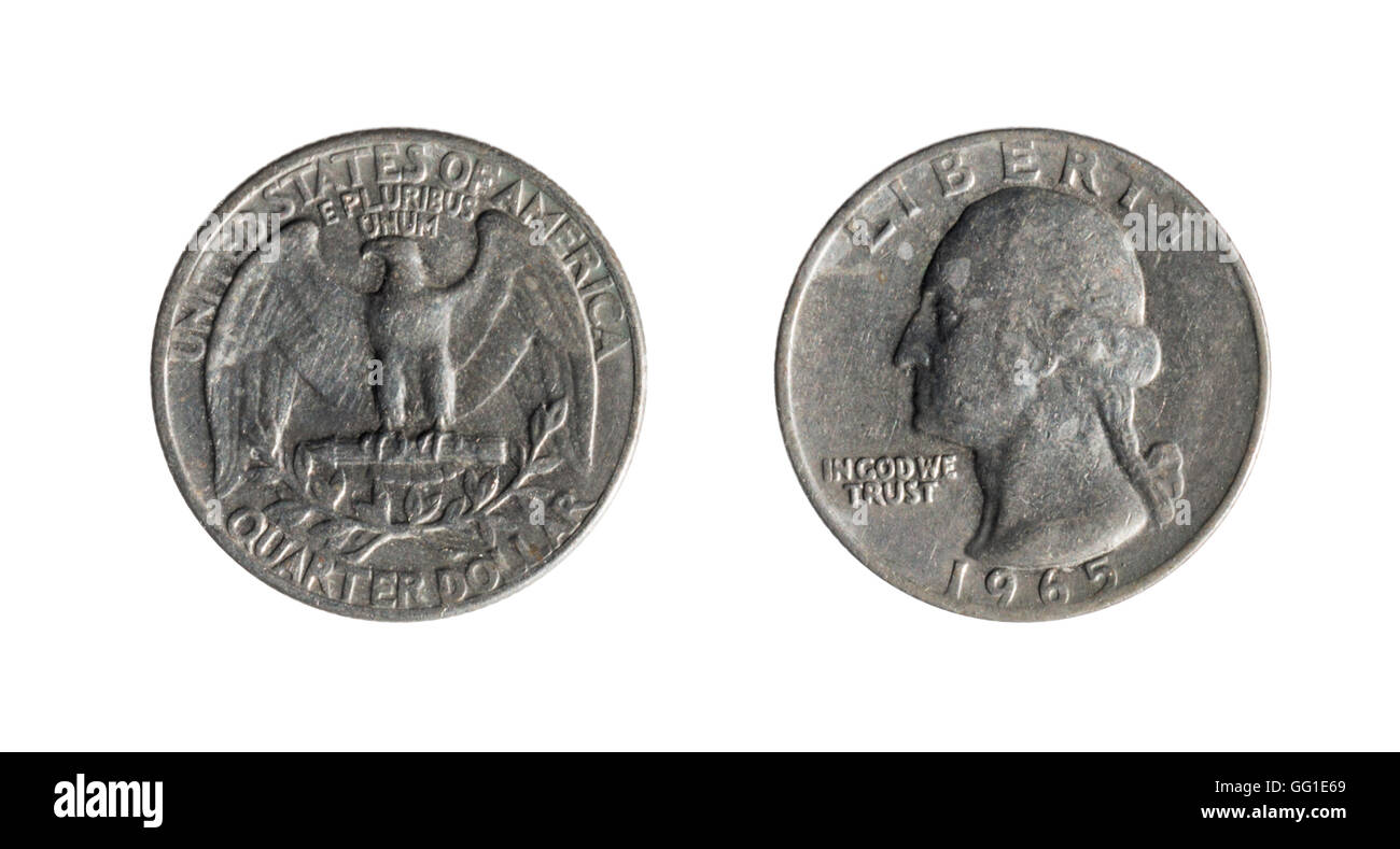 Quarter Coin Front And Back