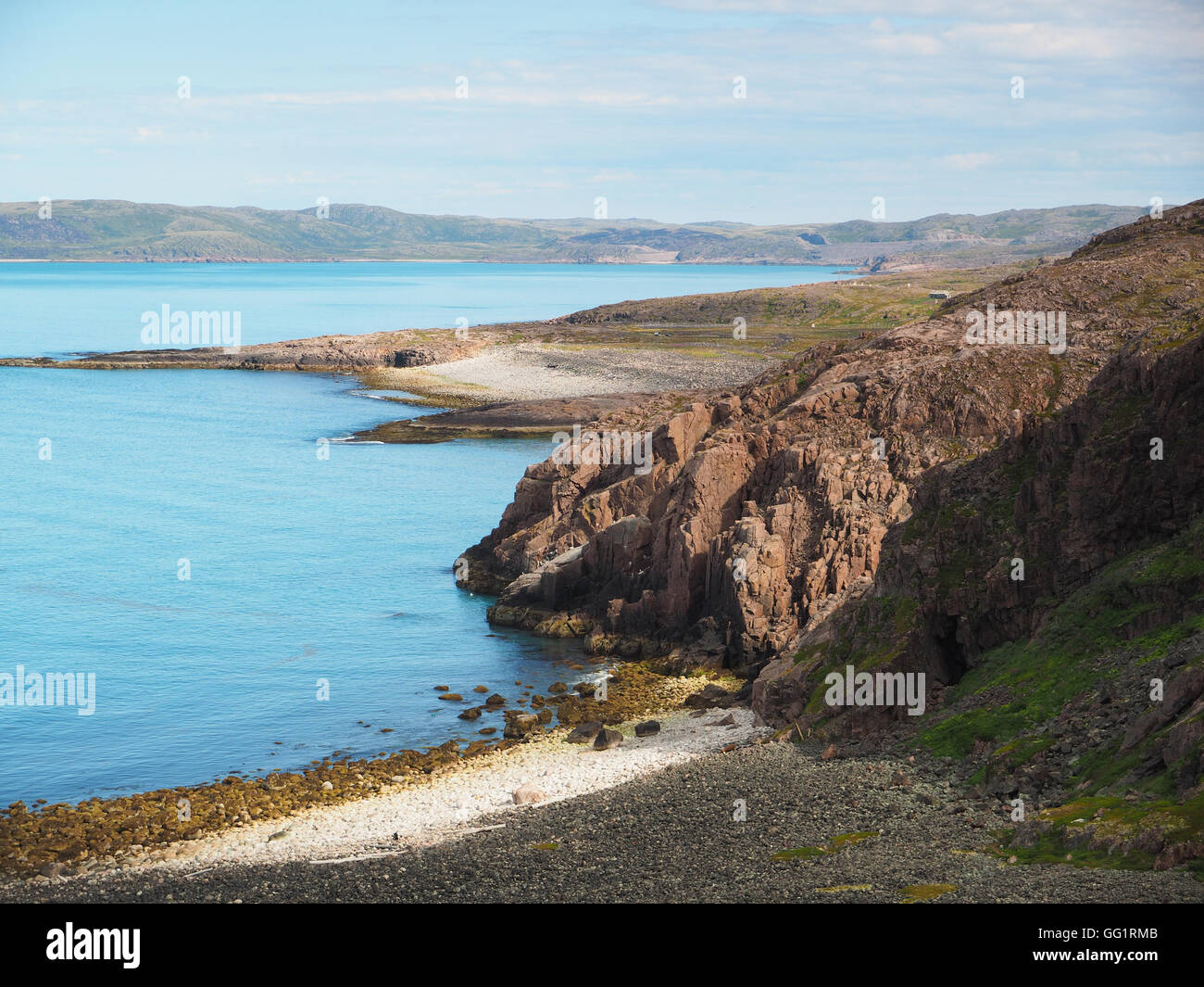 Barents Sea coast in the north of Russia Stock Photo - Alamy