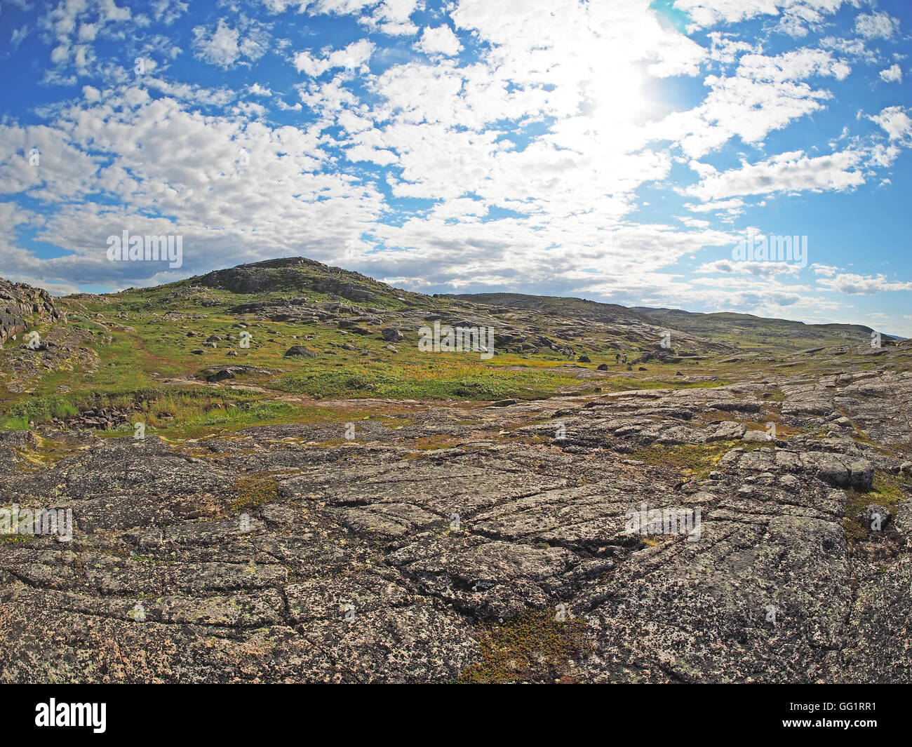 clouds and sky over the tundra in the north of Russia Stock Photo - Alamy