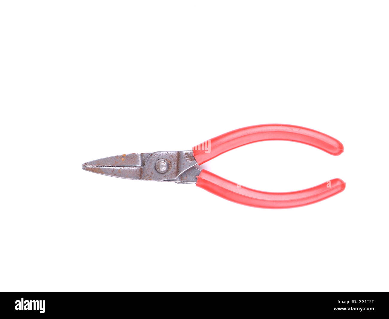 red pliers on white background Stock Photo - Alamy