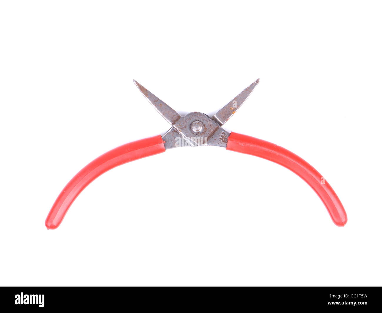 red pliers on white background Stock Photo - Alamy