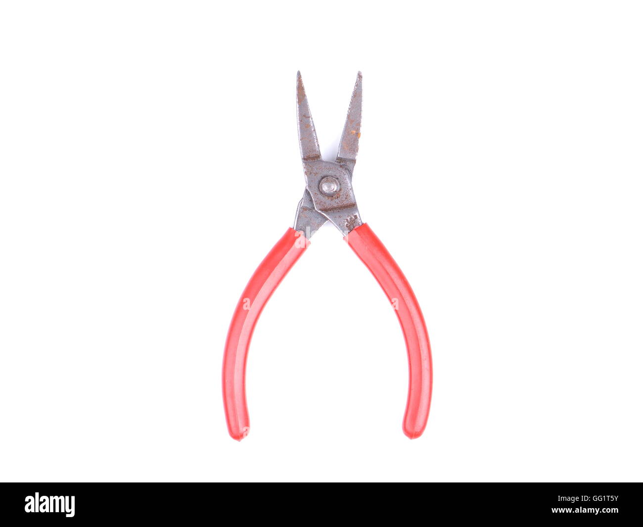 red pliers on white background Stock Photo - Alamy