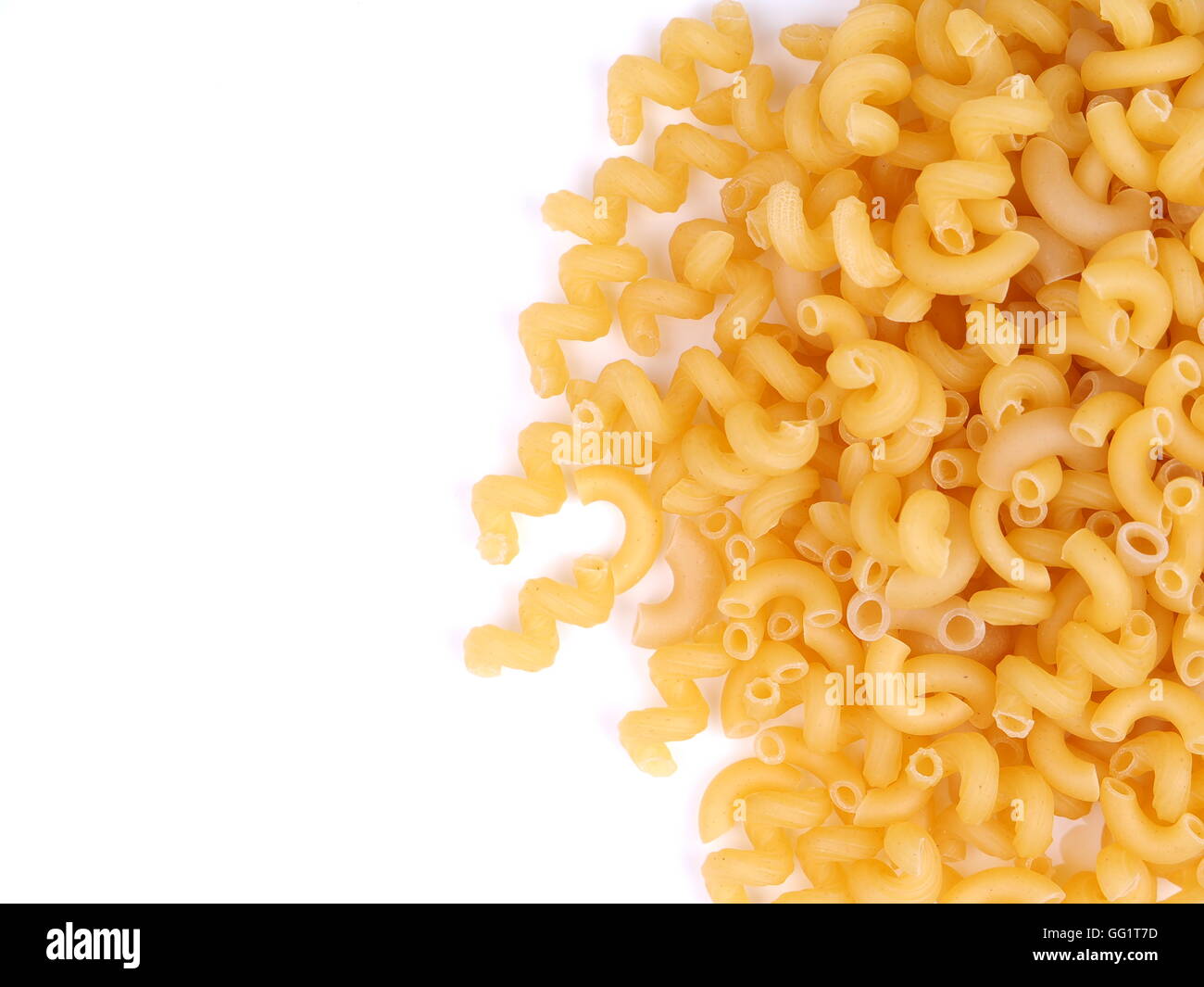 pasta on a white background Stock Photo - Alamy