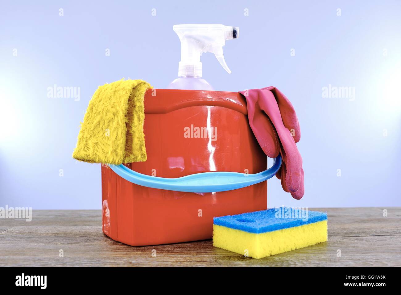 A studio photo of cleaning items Stock Photo - Alamy