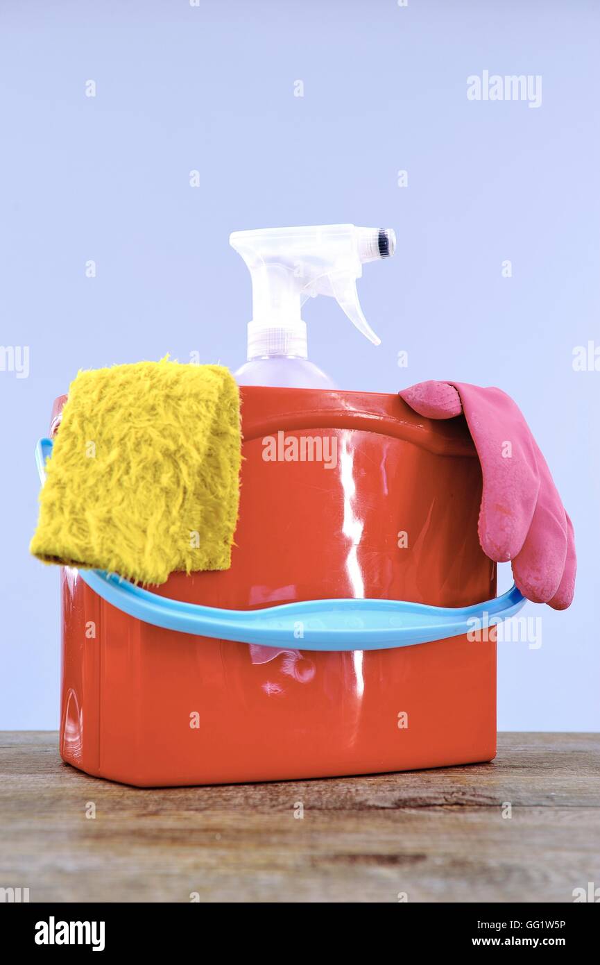 A studio photo of cleaning items Stock Photo - Alamy