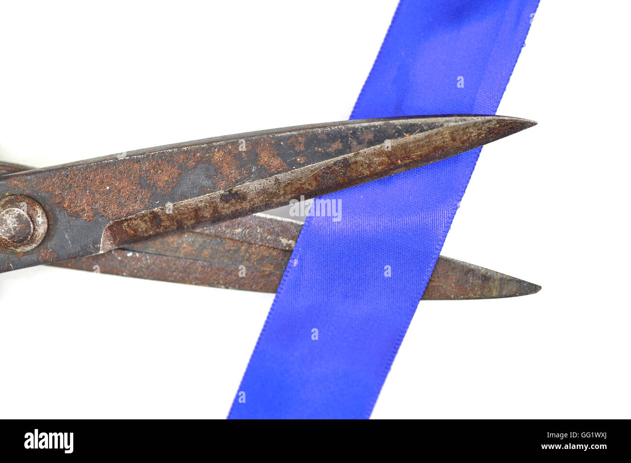 A studio photo of a pair of vintage scissors Stock Photo - Alamy