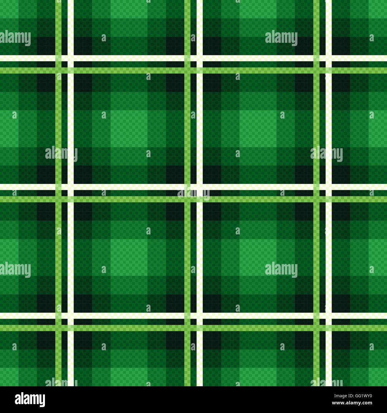 Rectangular seamless vector fabric pattern mainly in emerald hues with ...