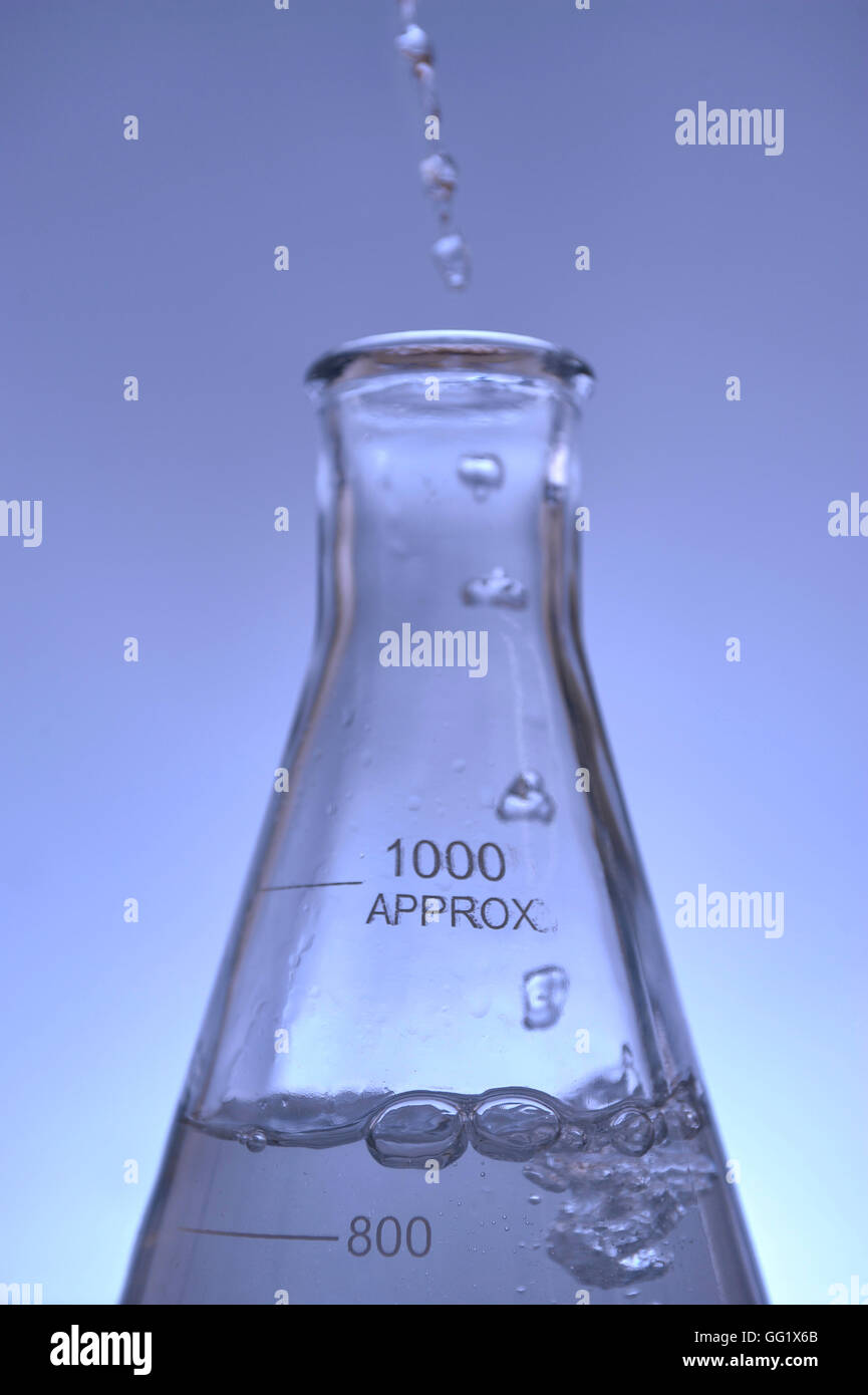 A studio photo of a Erlenmeyer Flask Stock Photo - Alamy