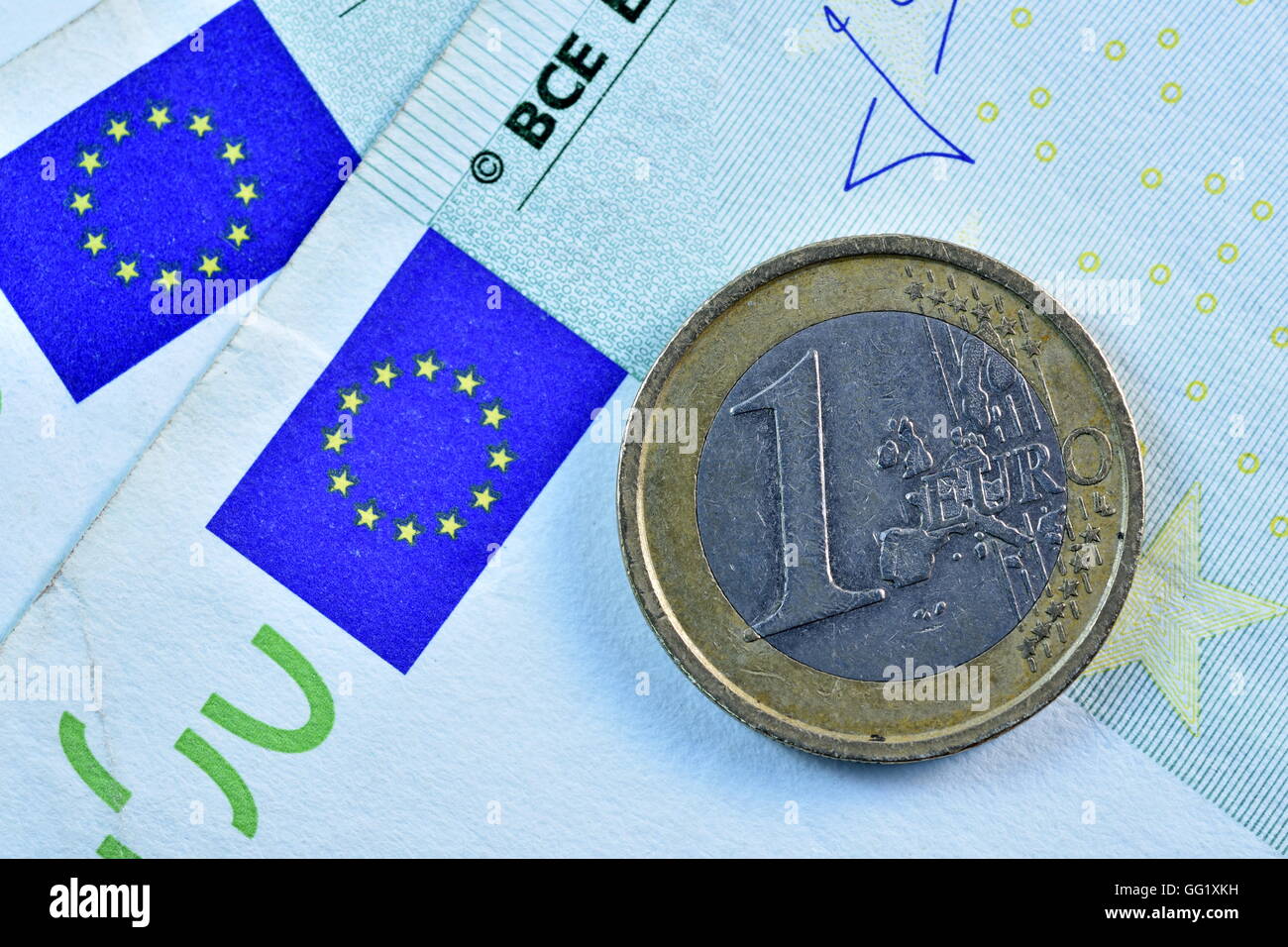 Different Close up EURO Bank note and currency Stock Photo - Alamy