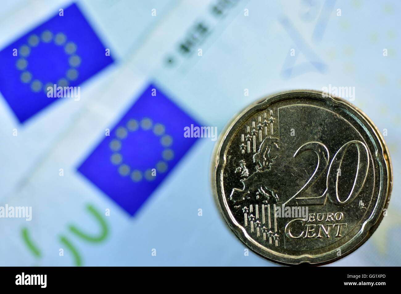 Different Close up EURO Bank note and currency Stock Photo - Alamy