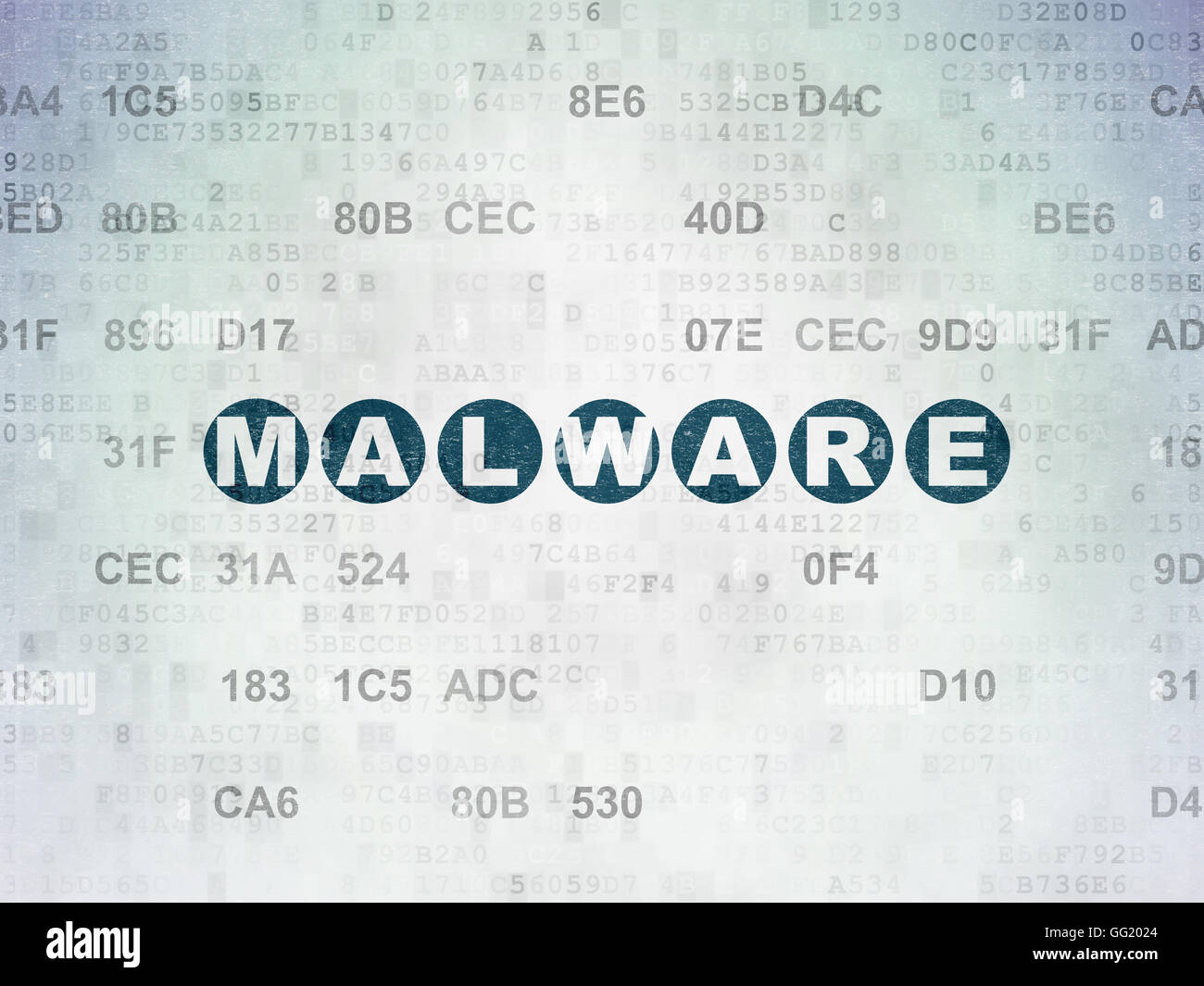 Safety concept: Malware on Digital Data Paper background Stock Photo ...