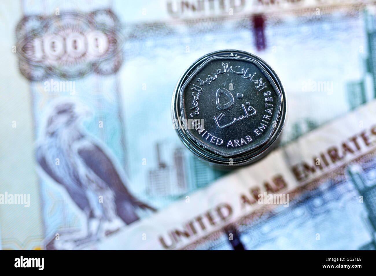 Close up Dirhams currency, United Arab Emirates Stock Photo - Alamy